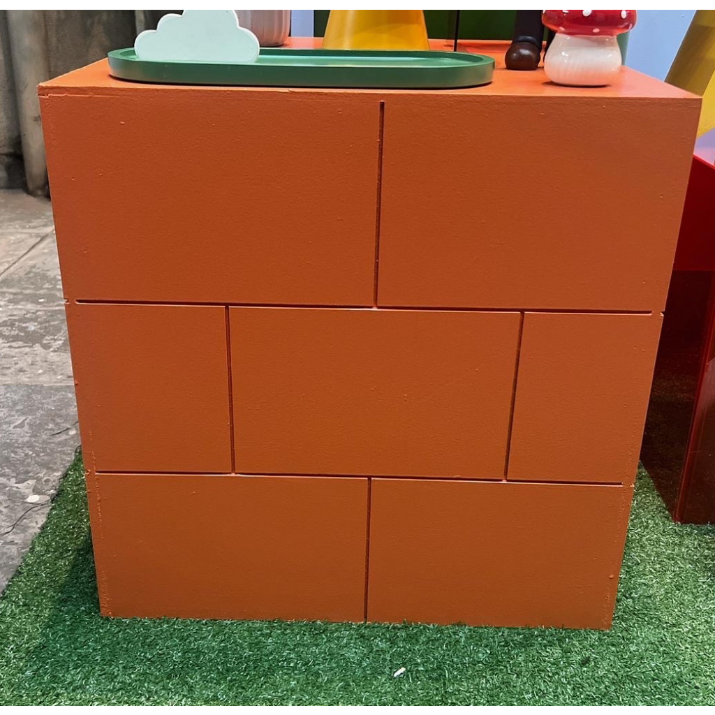 CUBO MDF TIJOLO MARIO BROS 60X40CM