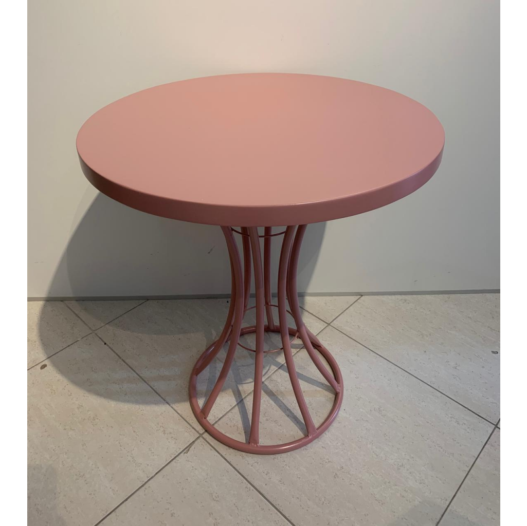 MESA REDONDA ROSA ANTIGO P