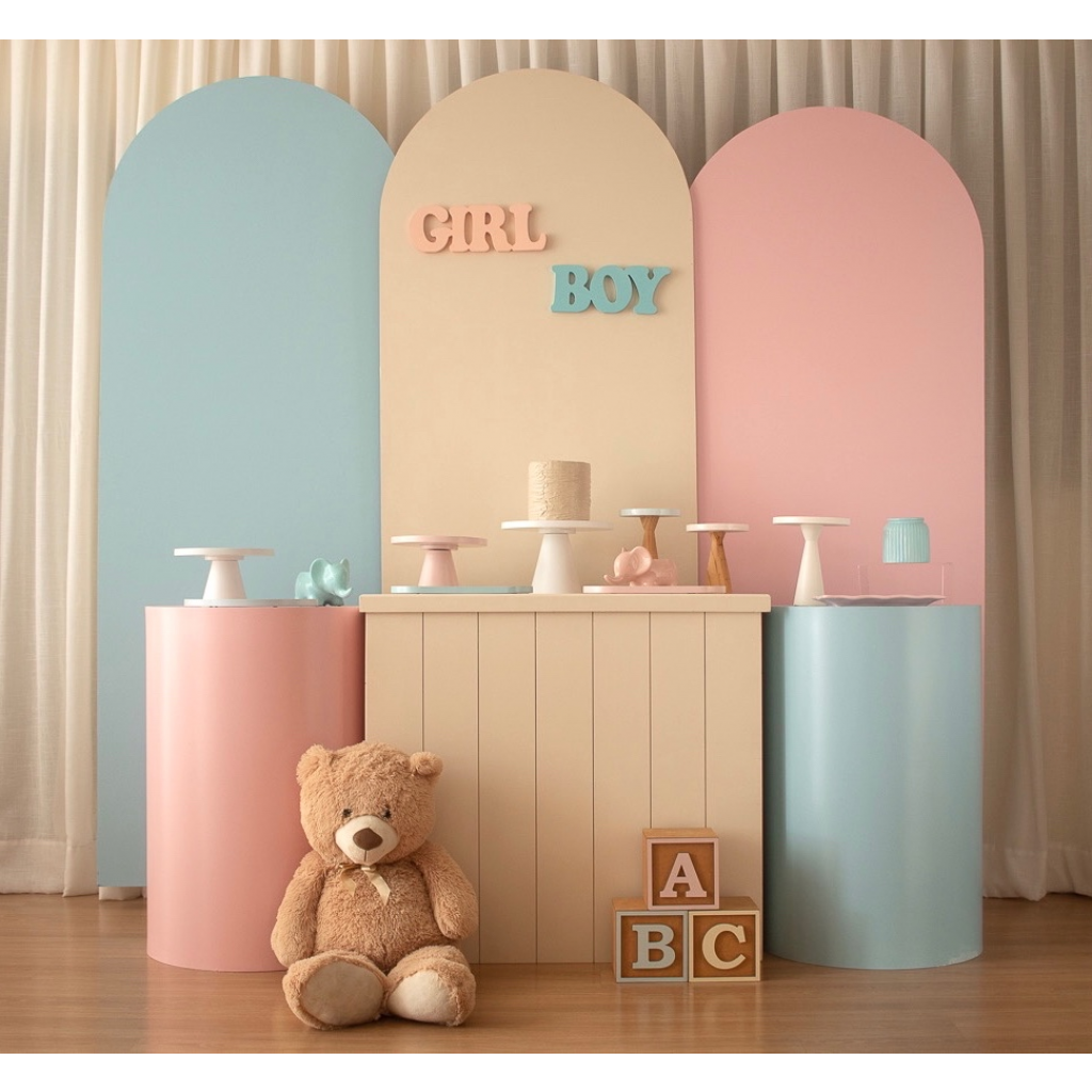 Kit chá revelação rosa e azul ($598,40 COM CUPOM LALALOC20)