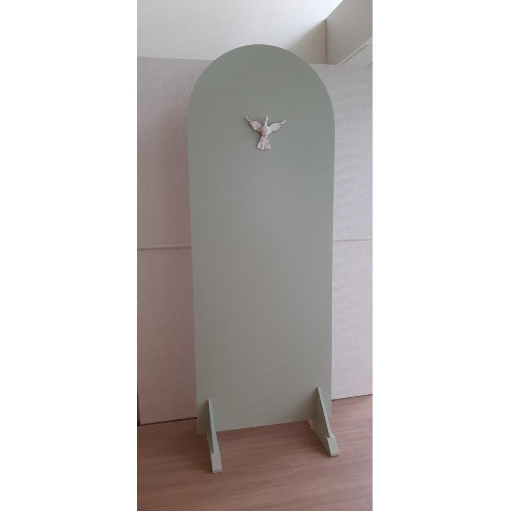 Painel Oval verde mar (inteiro)