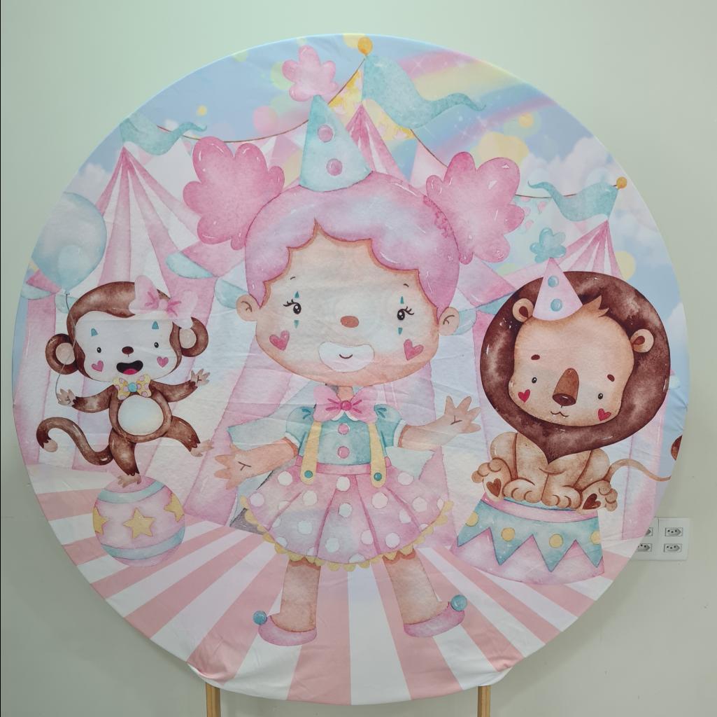 TECIDO PAINEL REDONDO CIRCO CANDY COLOR (1,50)