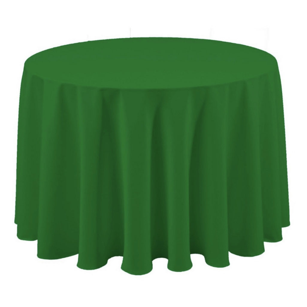 Toalha redonda verde oxford 1,5 x 1,5