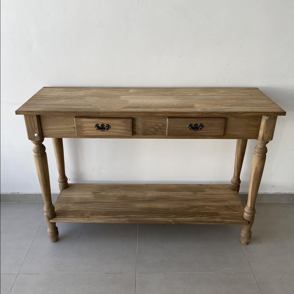 Aparador rústico duplo duas gavetas