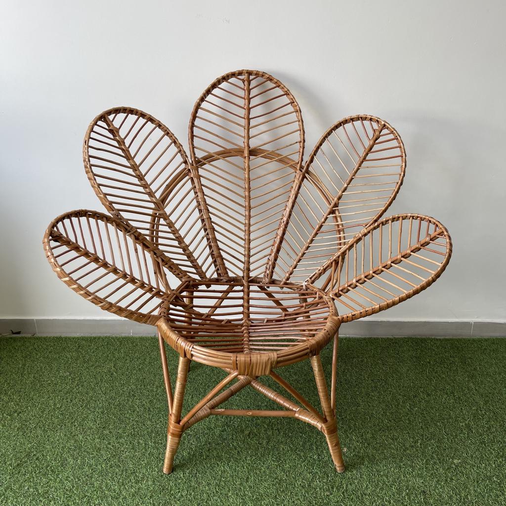 Cadeira flor vime adulto