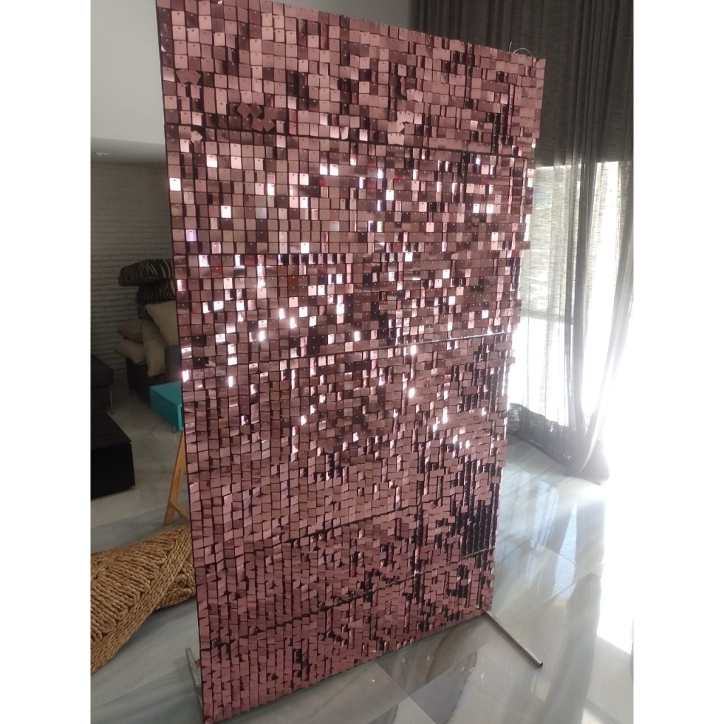 Painel Shine / Shimmer wall rose