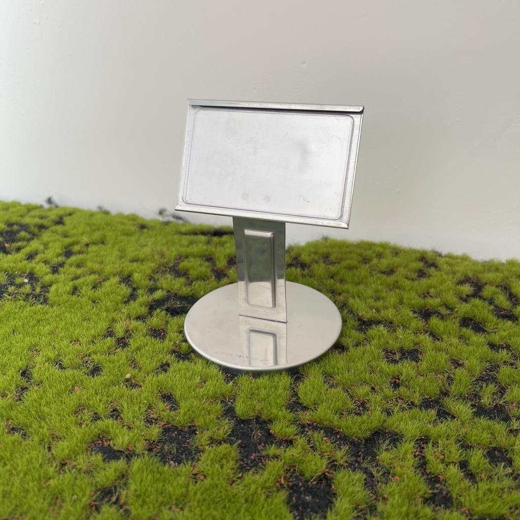 Placa inox identificação