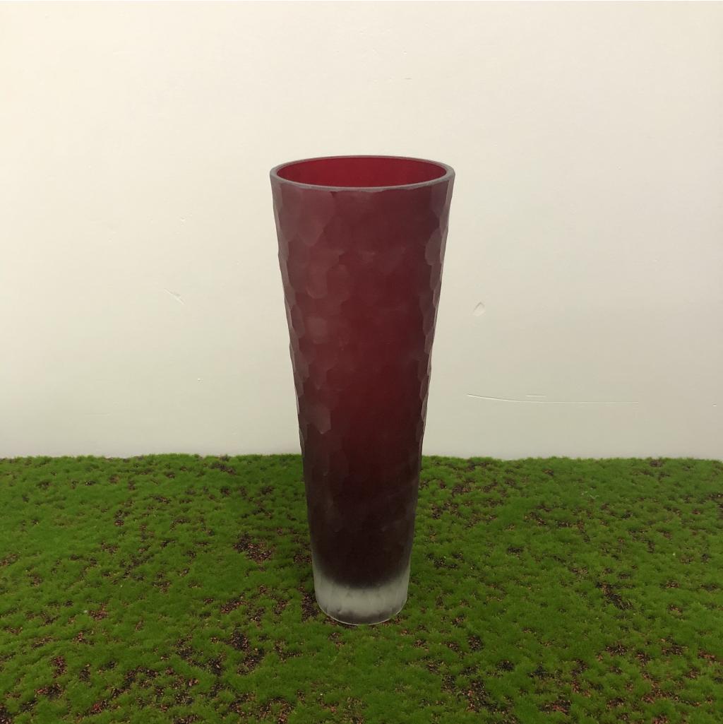 Vaso vidro fosco textura