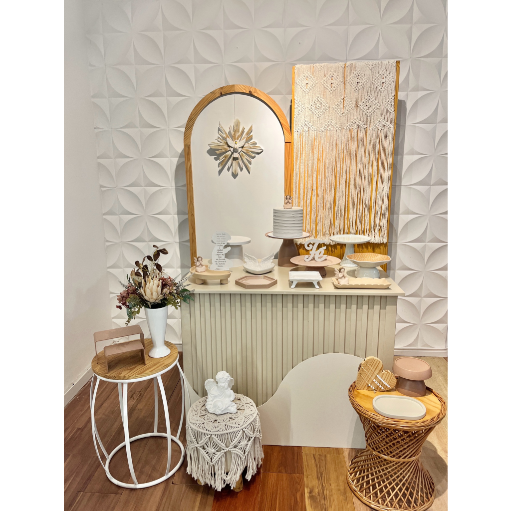 Kit Pegue e Monte Batizado nude e branco