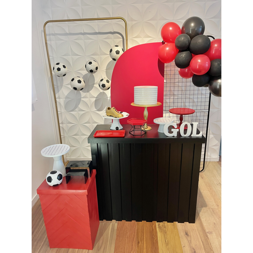 Kit Pegue e Monte Preto e Vermelho Futebol