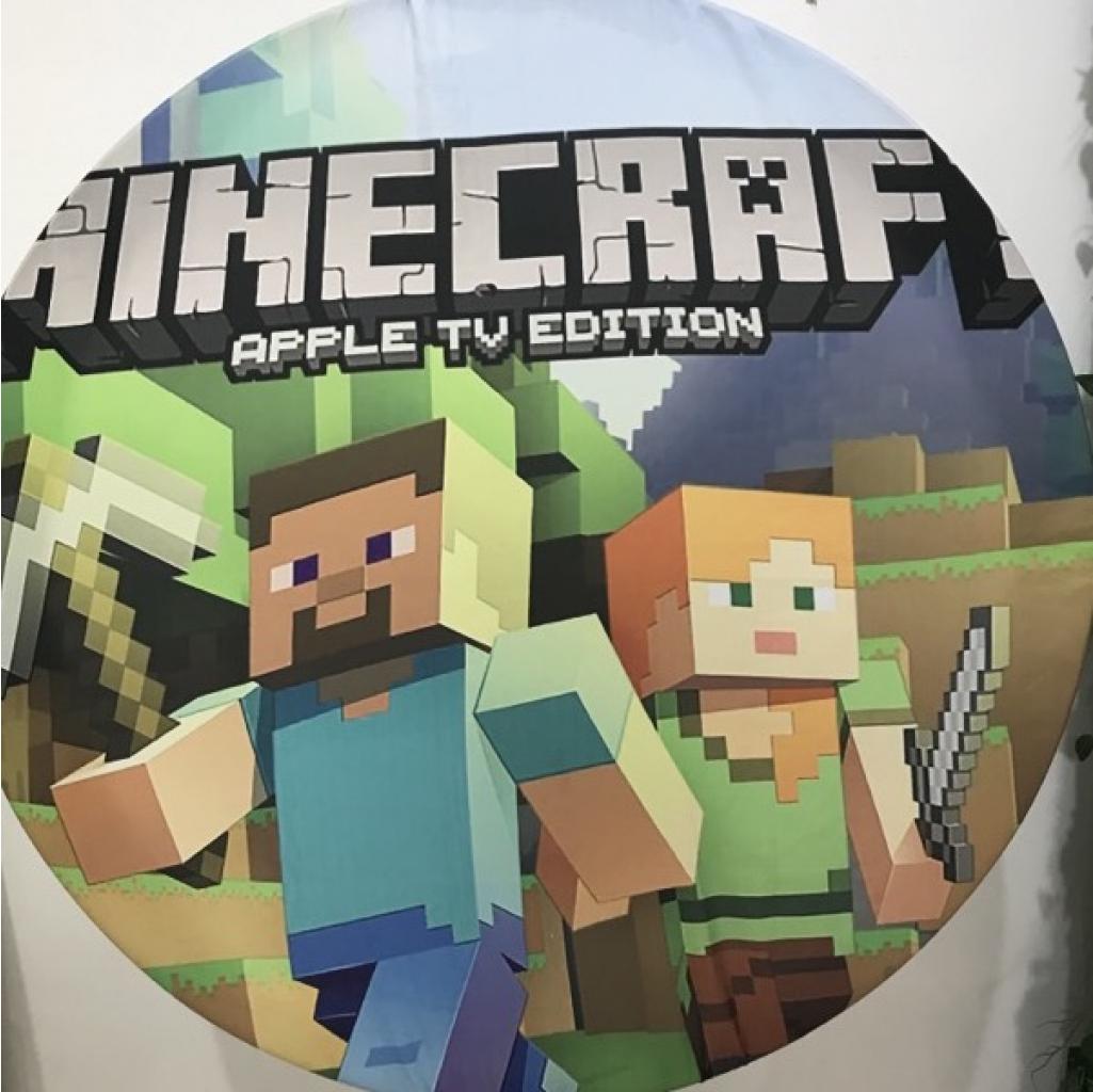 Painel redondo Minecraft