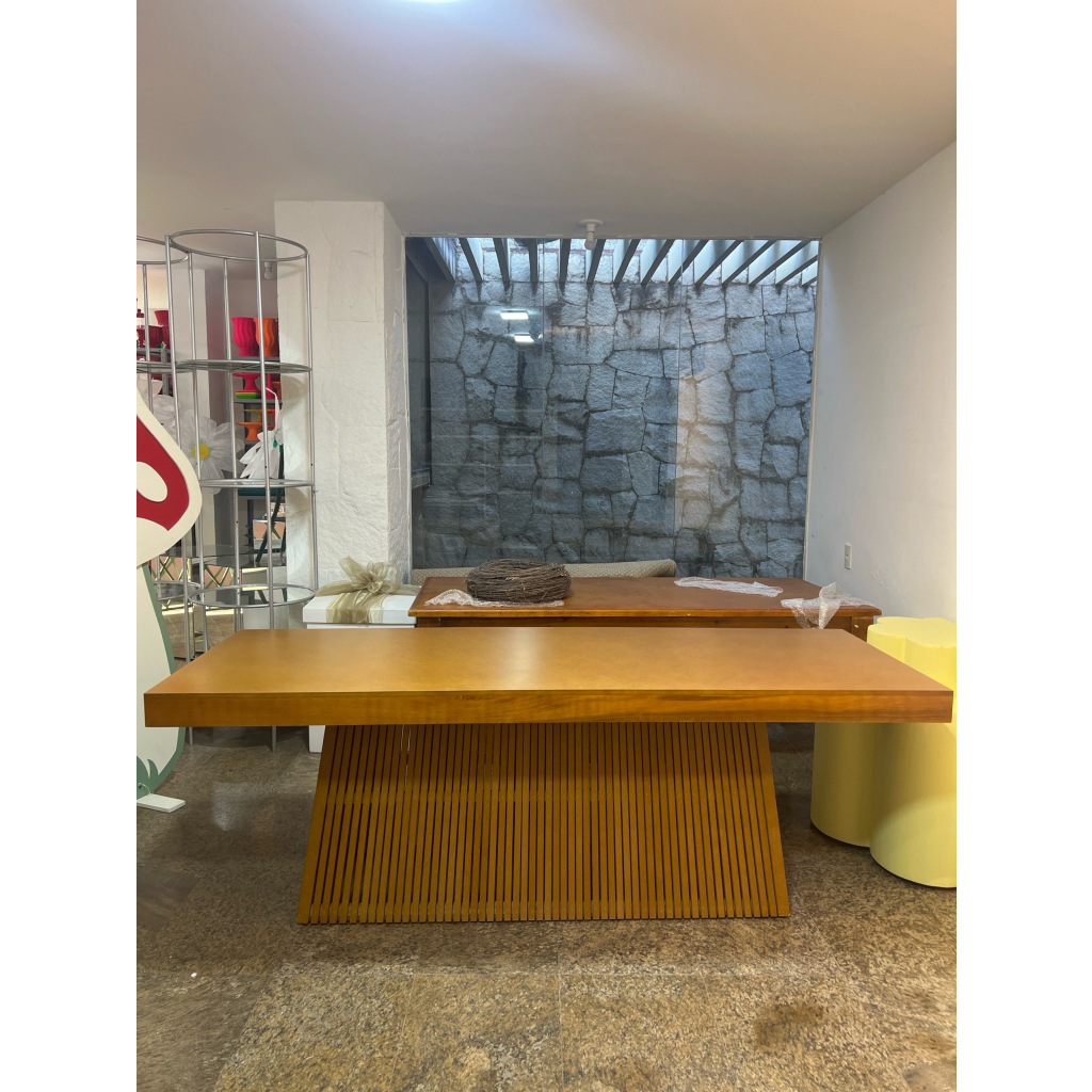 Mesa Retangular com Pé Ripada 220x80