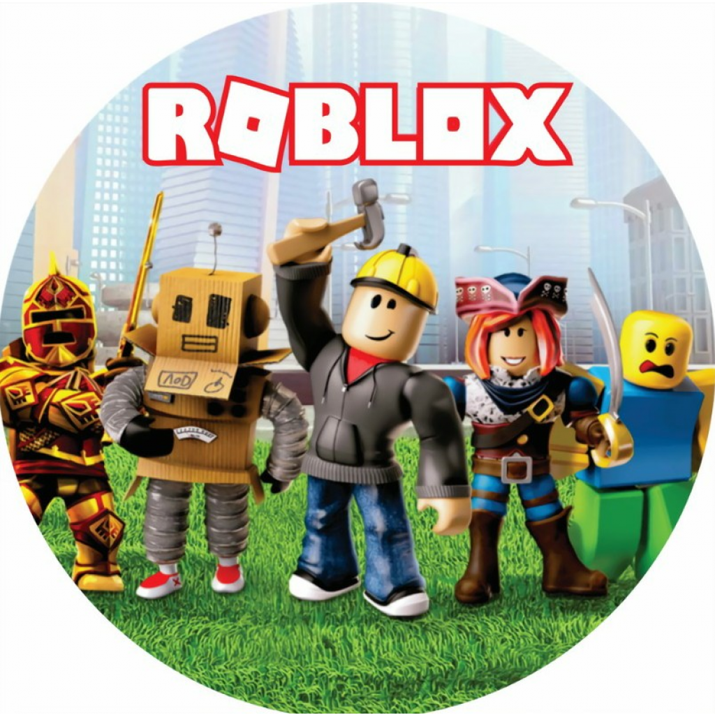 Capa Painel Redondo Roblox 90 cm