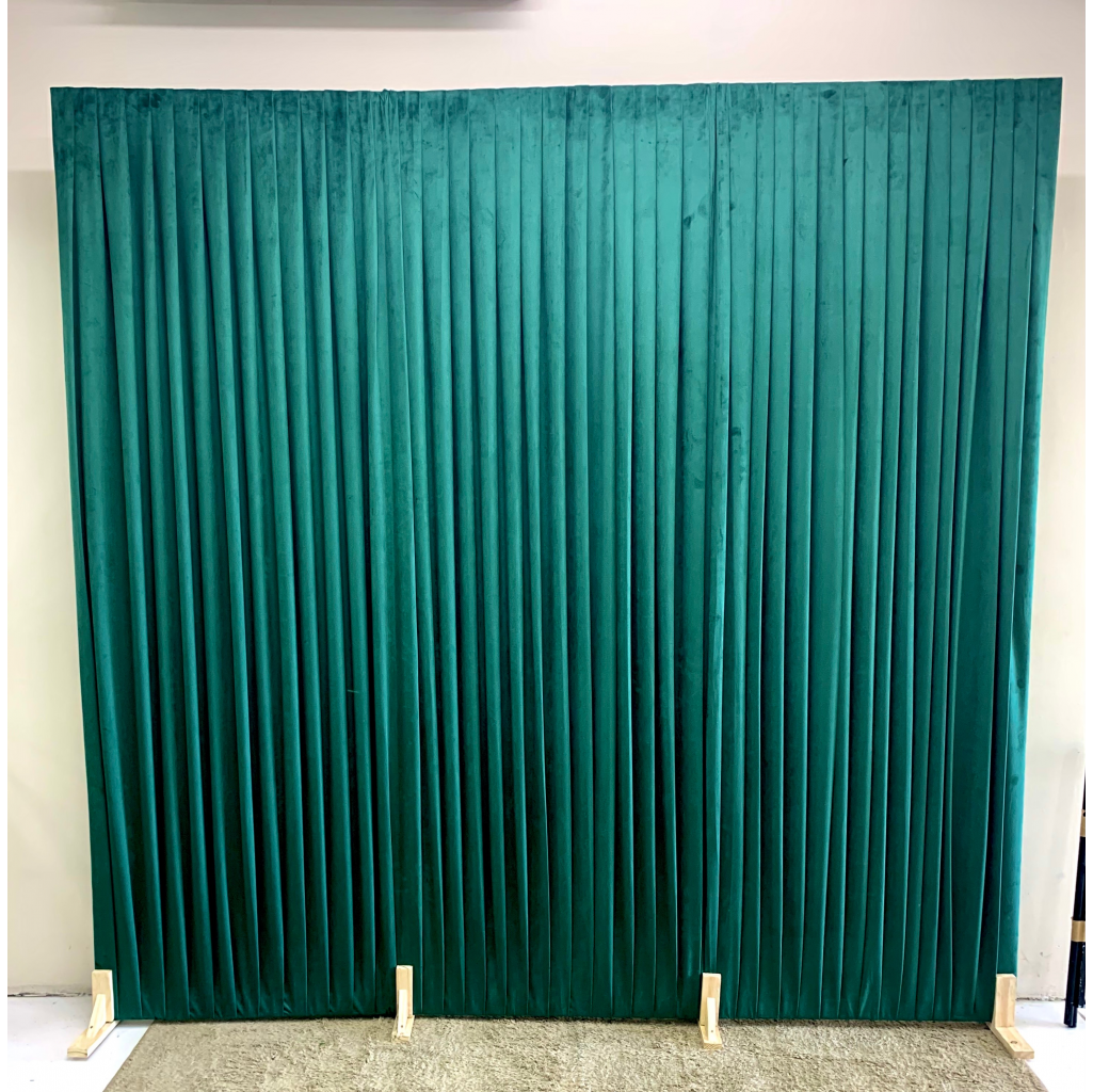 PAINEL BIOMBO PLISSADO - VERDE ESCURO