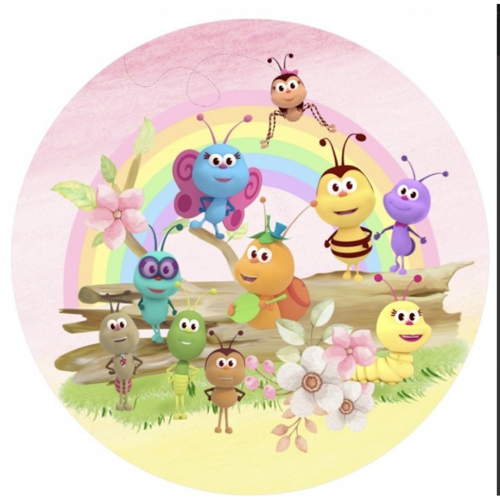 BAZAR - Painel redondo sublimado Bichikids 1.50D