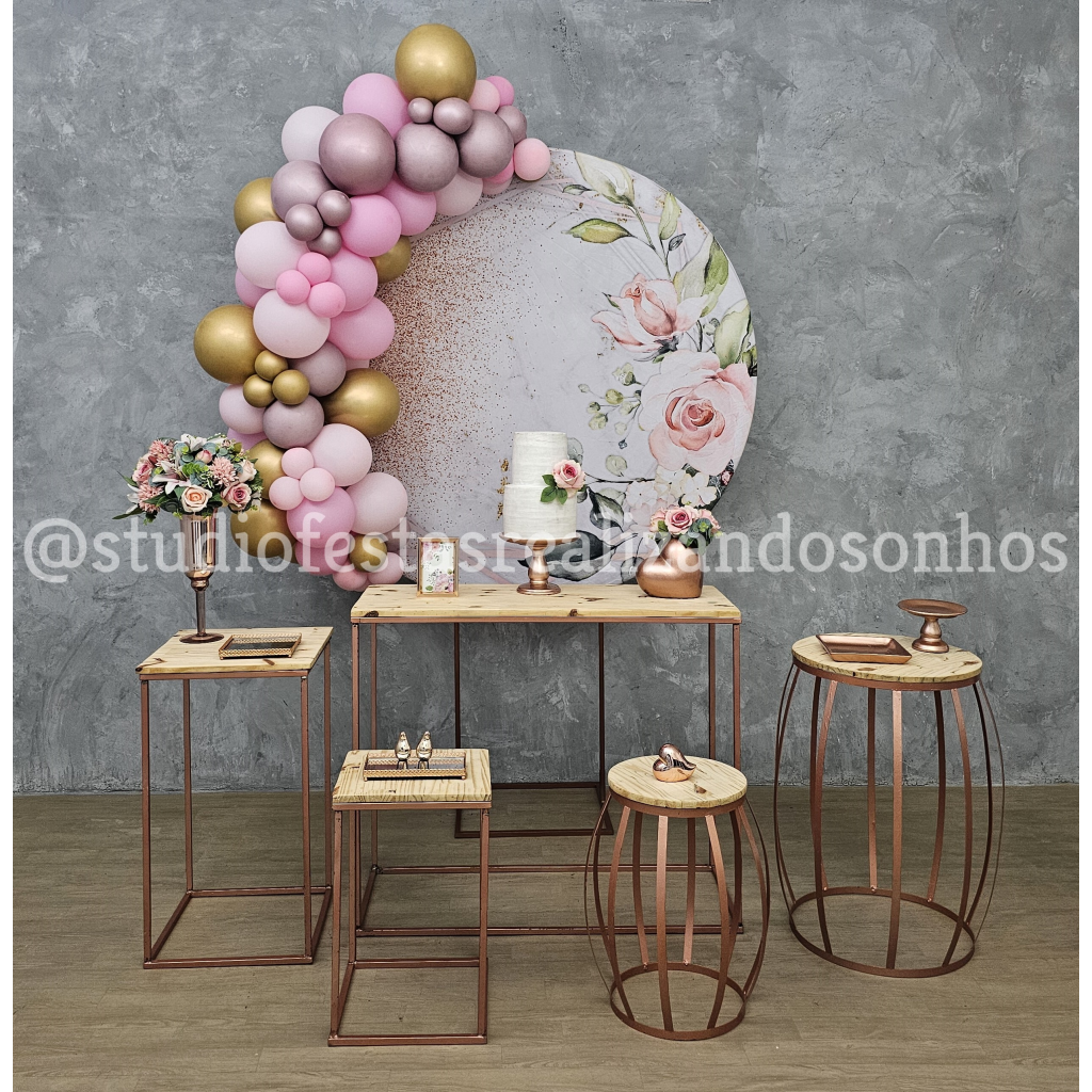 KIT DE MESA FLORES 23 + KIT DE MOVEL GARDEN 1 KIT 1