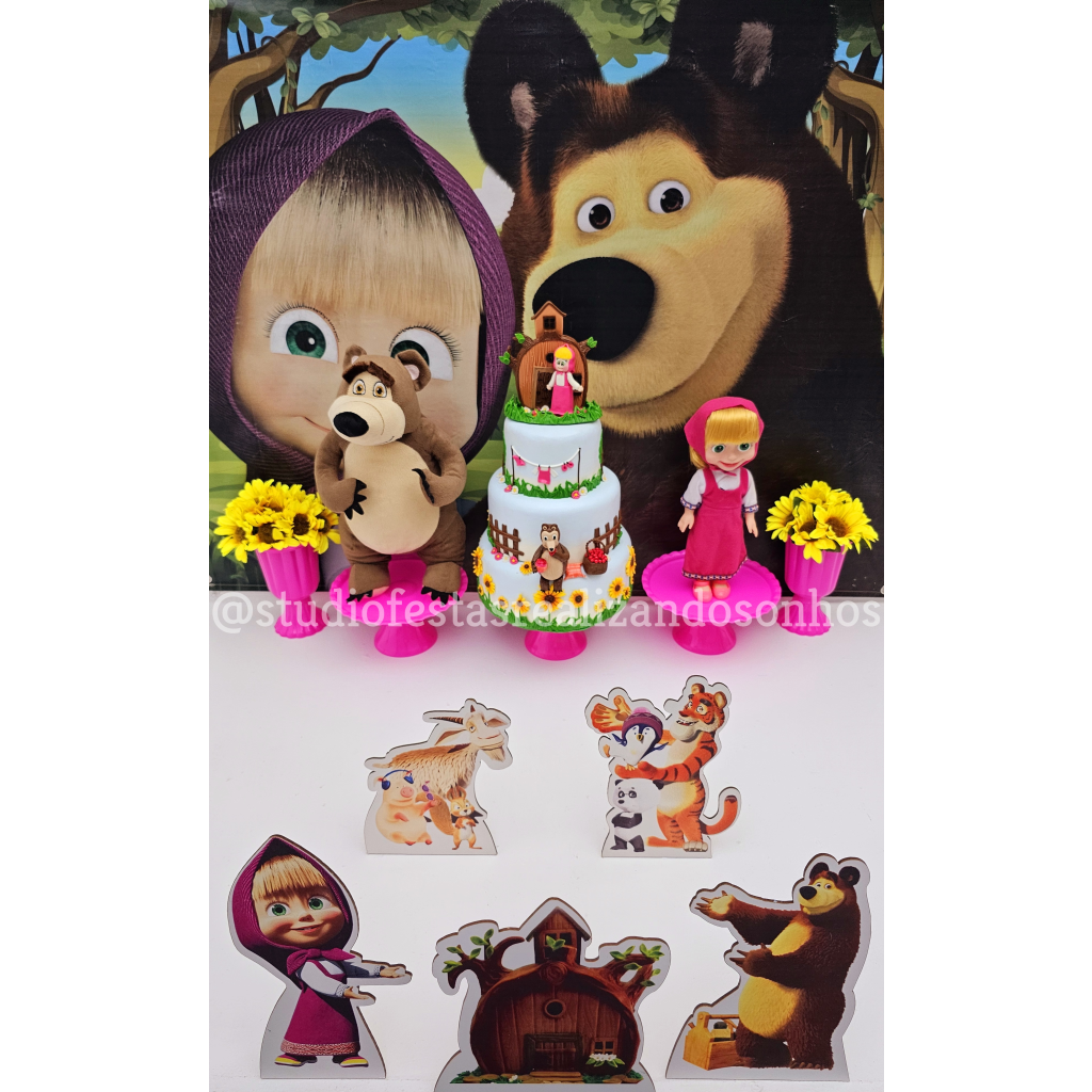 KIT DE MESA MASHA E O URSO 2