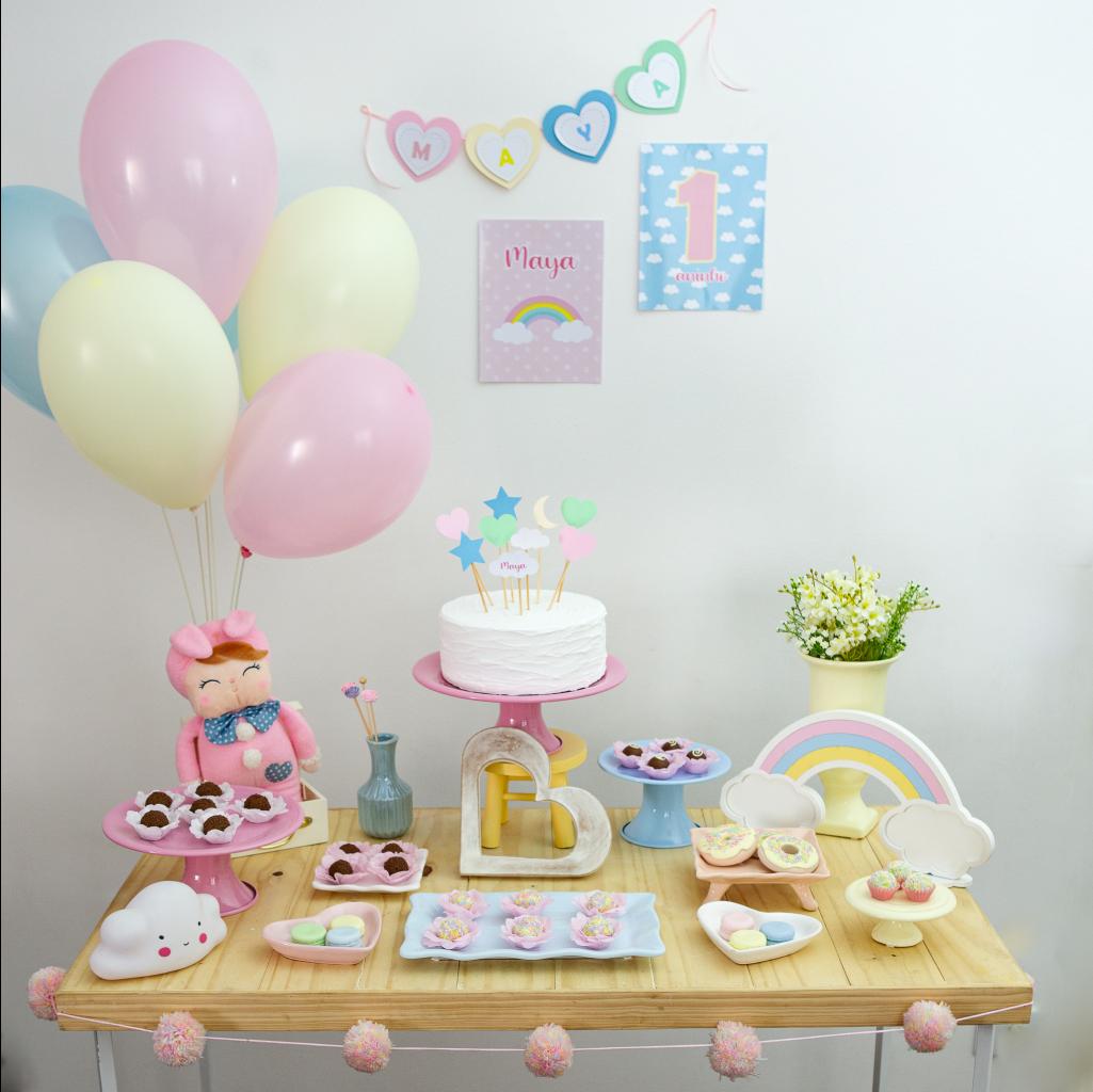 Kit Decoração Candy Colors P (valor sem papelaria)