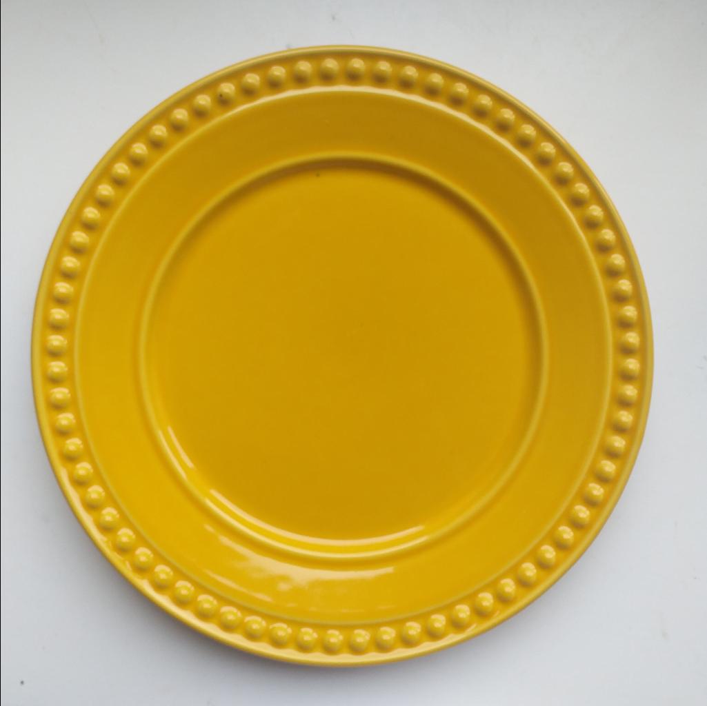 Prato de entrada/sobremesa Atenas Porto Brasil amarelo