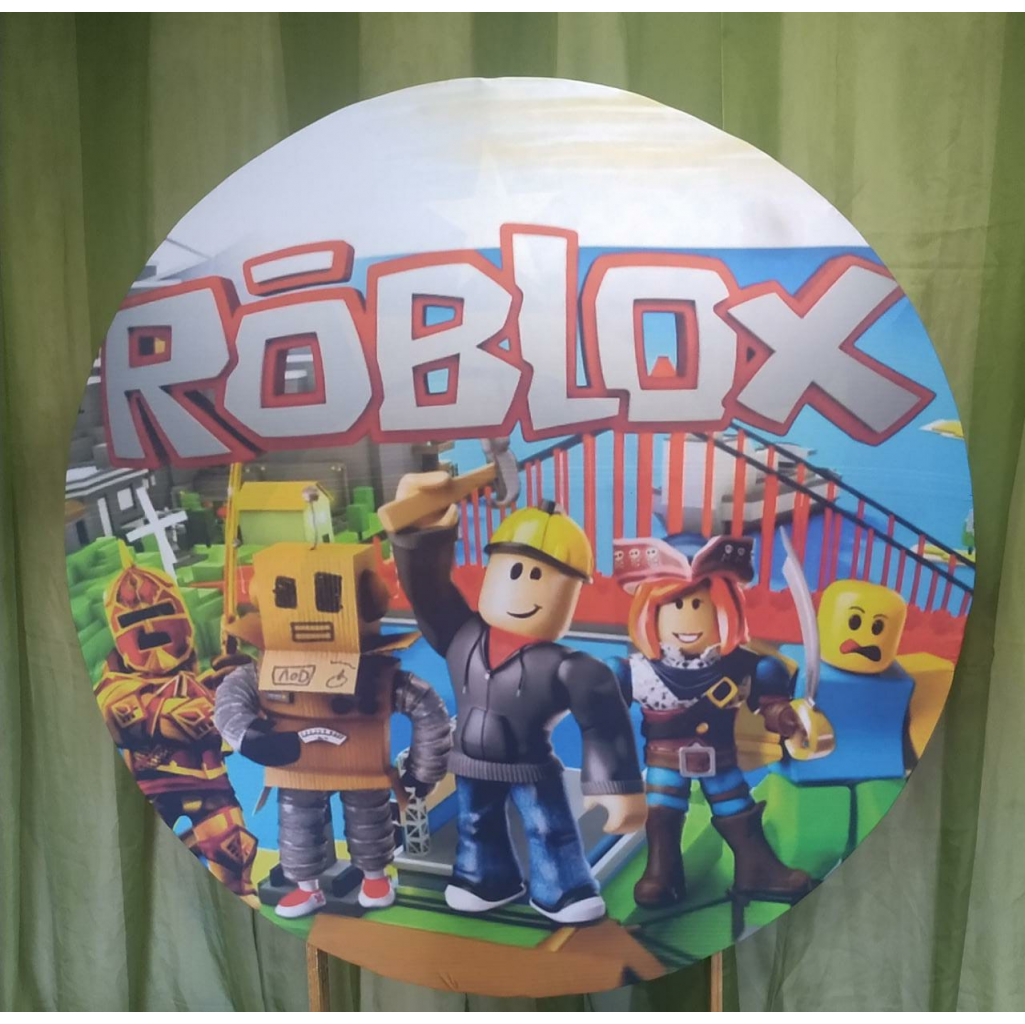CAPA PARA PAINEL REDONDO ROBLOX 1,5X1,5