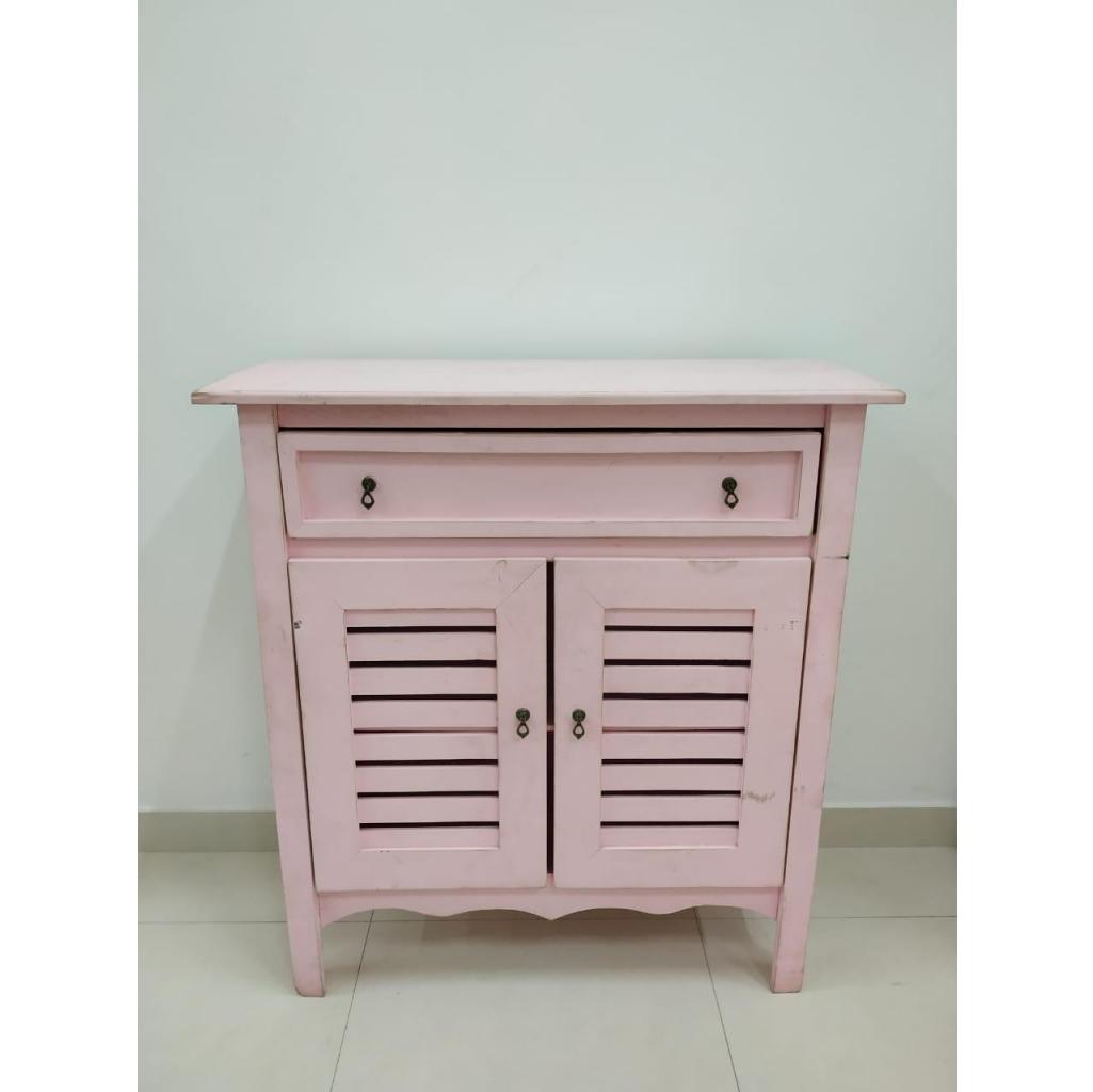 CÔMODA ROSA PÁTINA M - C84,5 cm x L33 cm x A91 cm