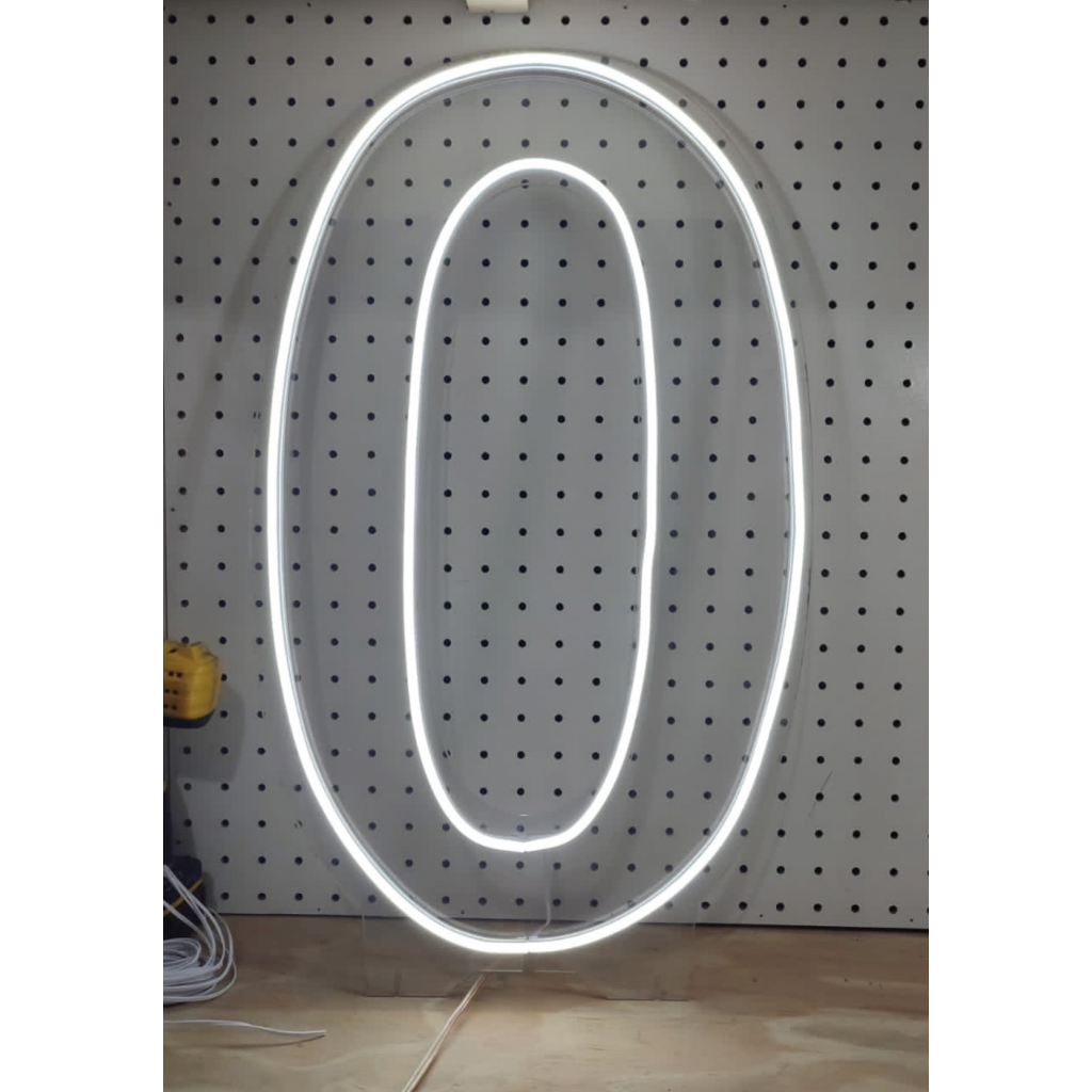 NÚMERO LED BRANCO FRIO 60x35 - 0