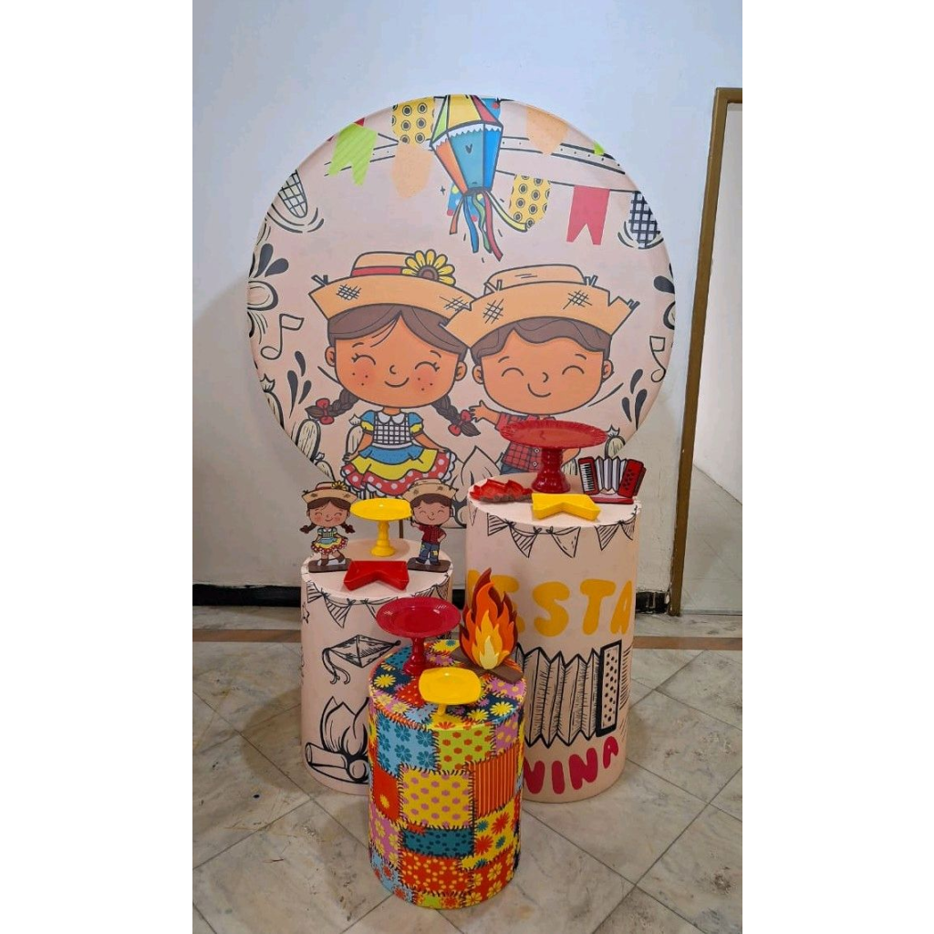 TECIDO SUBLIMADO FESTA JUNINA 1,50m