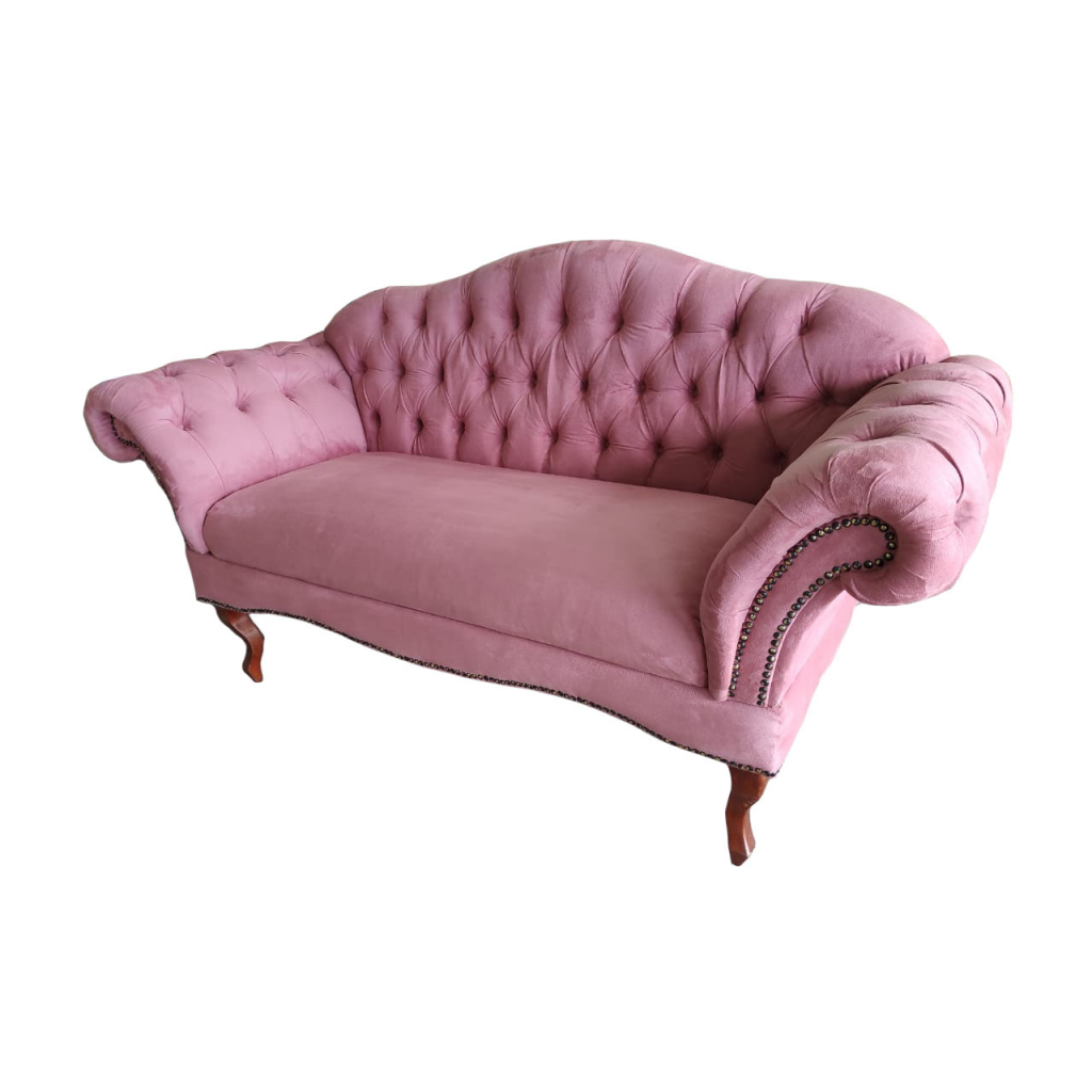 SOFÁ CAPITONÊ ROSA