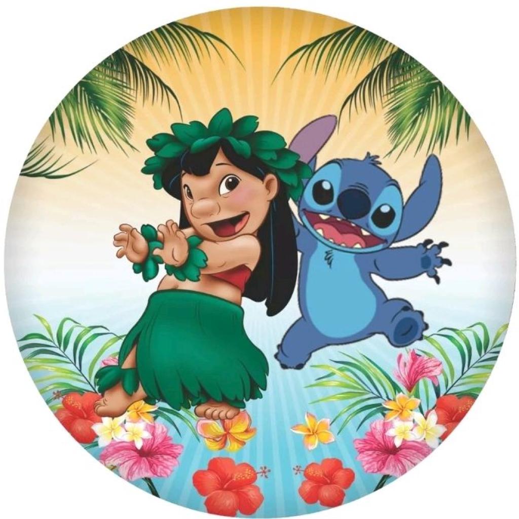 Painel Redondo Lilo & Stitch 1.5m