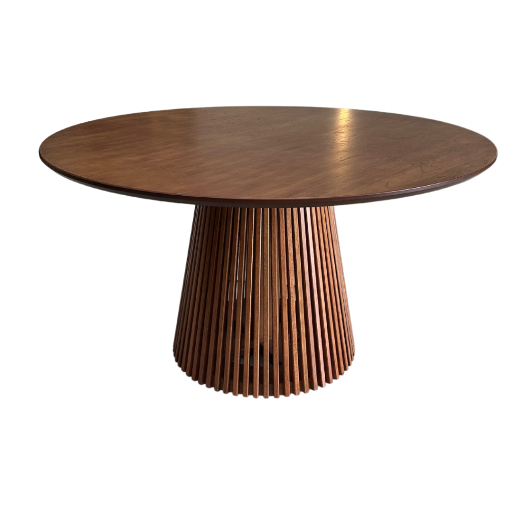 MESA INDONÉSIA REDONDA RIPADA