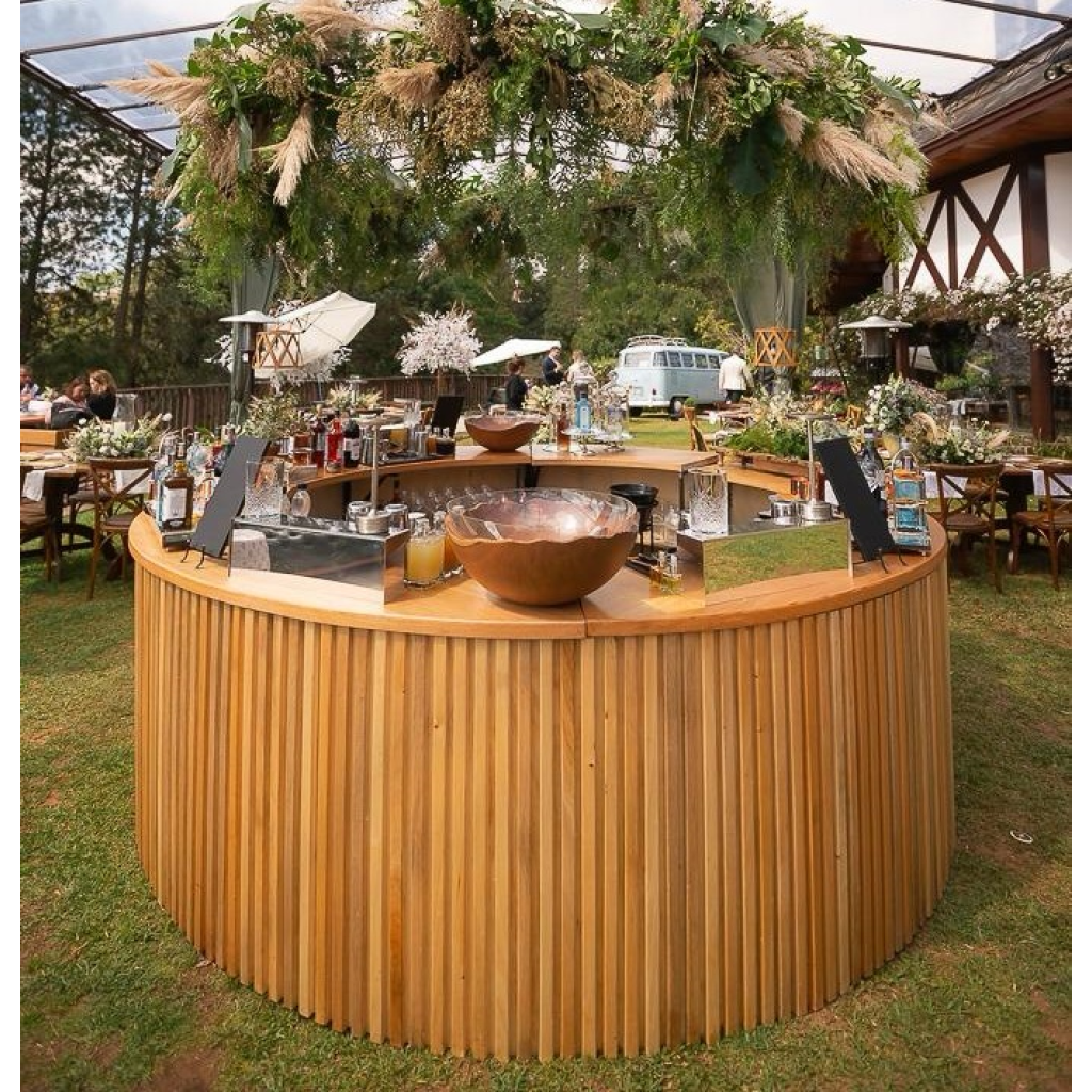 MÓDULO DE BAR REDONDO NATURAL