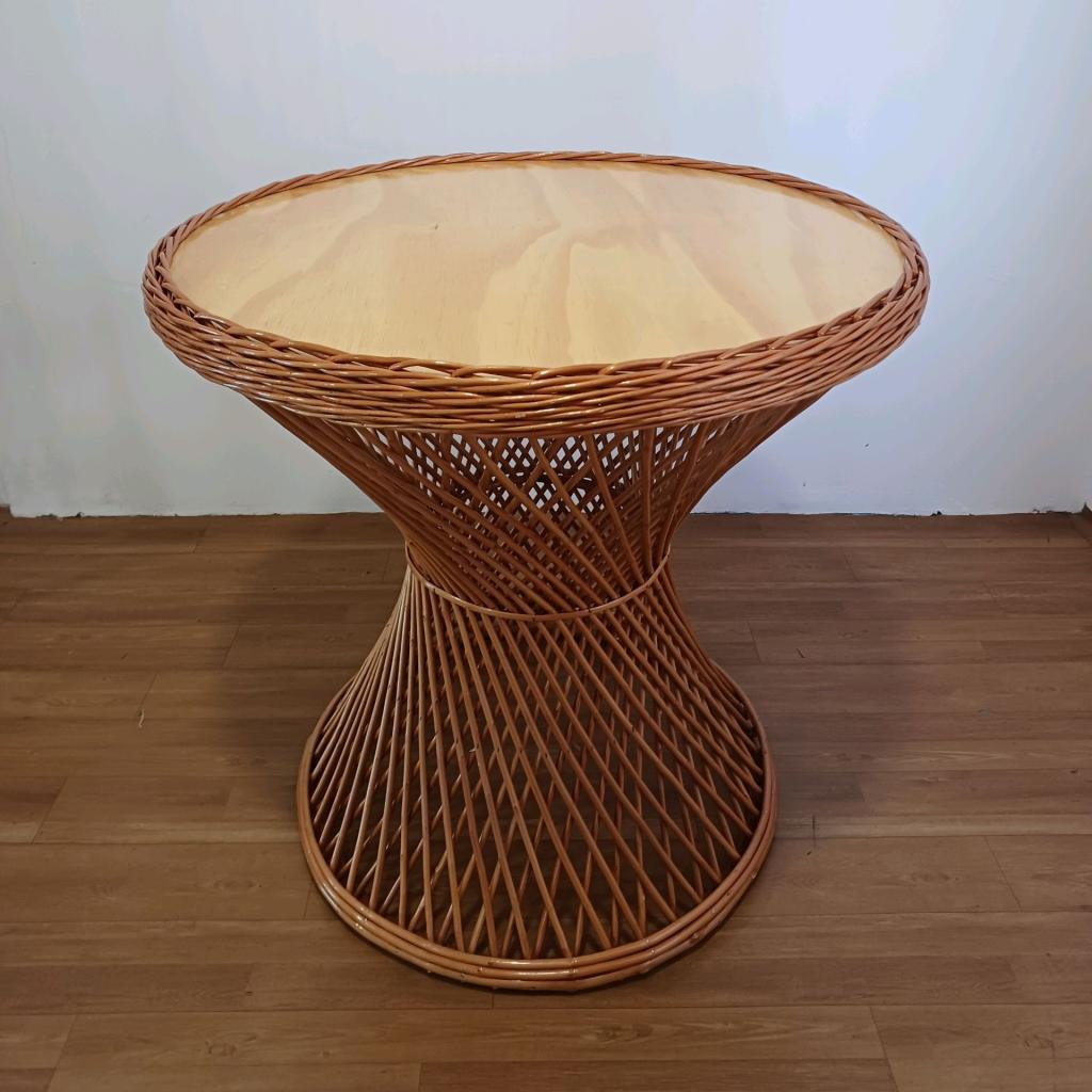 Mesa redonda nature bambu (80cmD/80cmA)