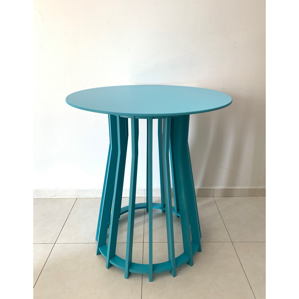 Mesa Turquesa base ripada