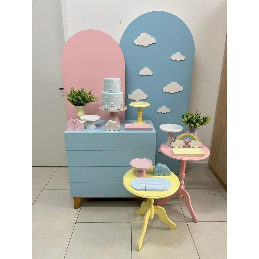 Sugestão de montagem céu/ nuvem/ candy colors