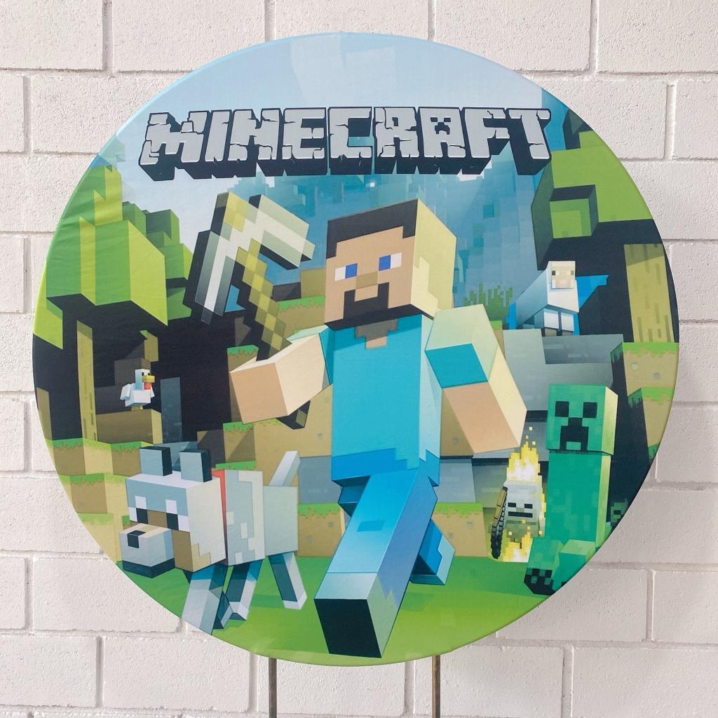 CAPA PAINEL REDONDO MINECRAFT - 1,30CM