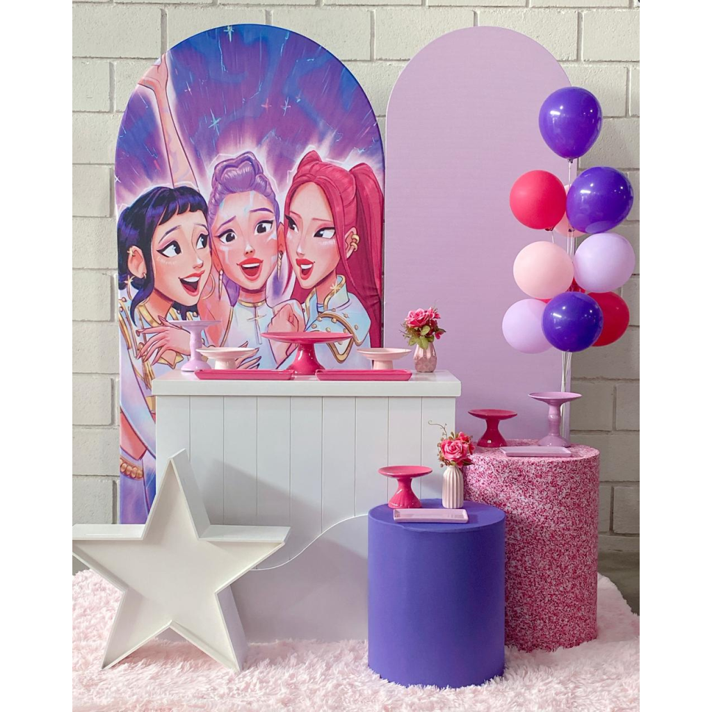 KIT GUERREIRAS DO K-POP BALCÃO ONDE E CILINDRO