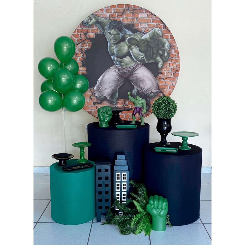 KIT HULK TRIO DE CILINDROS E PRÉDIOS NO CHÃO