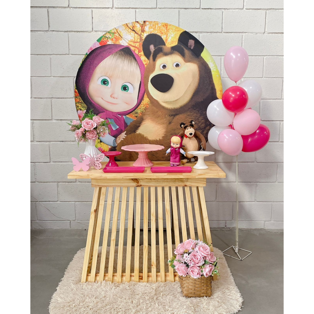 KIT MASHA E O URSO MESA RIPADA