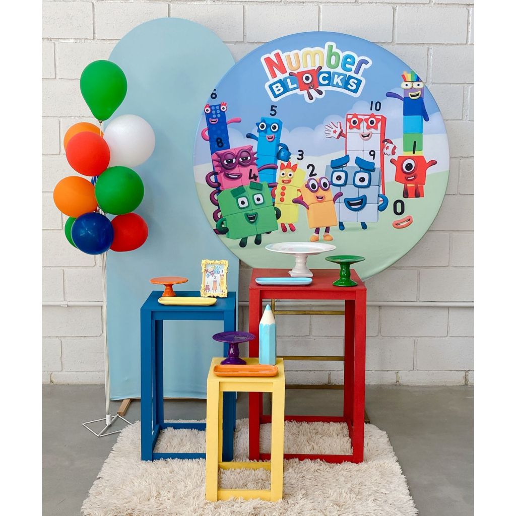 KIT NUMBER BLOCKS TRIO MESA CUBO VAZADA