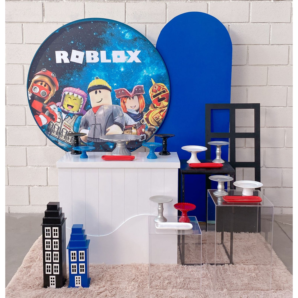KIT ROBLOX MESA BALCÃO ONDA BRANCA