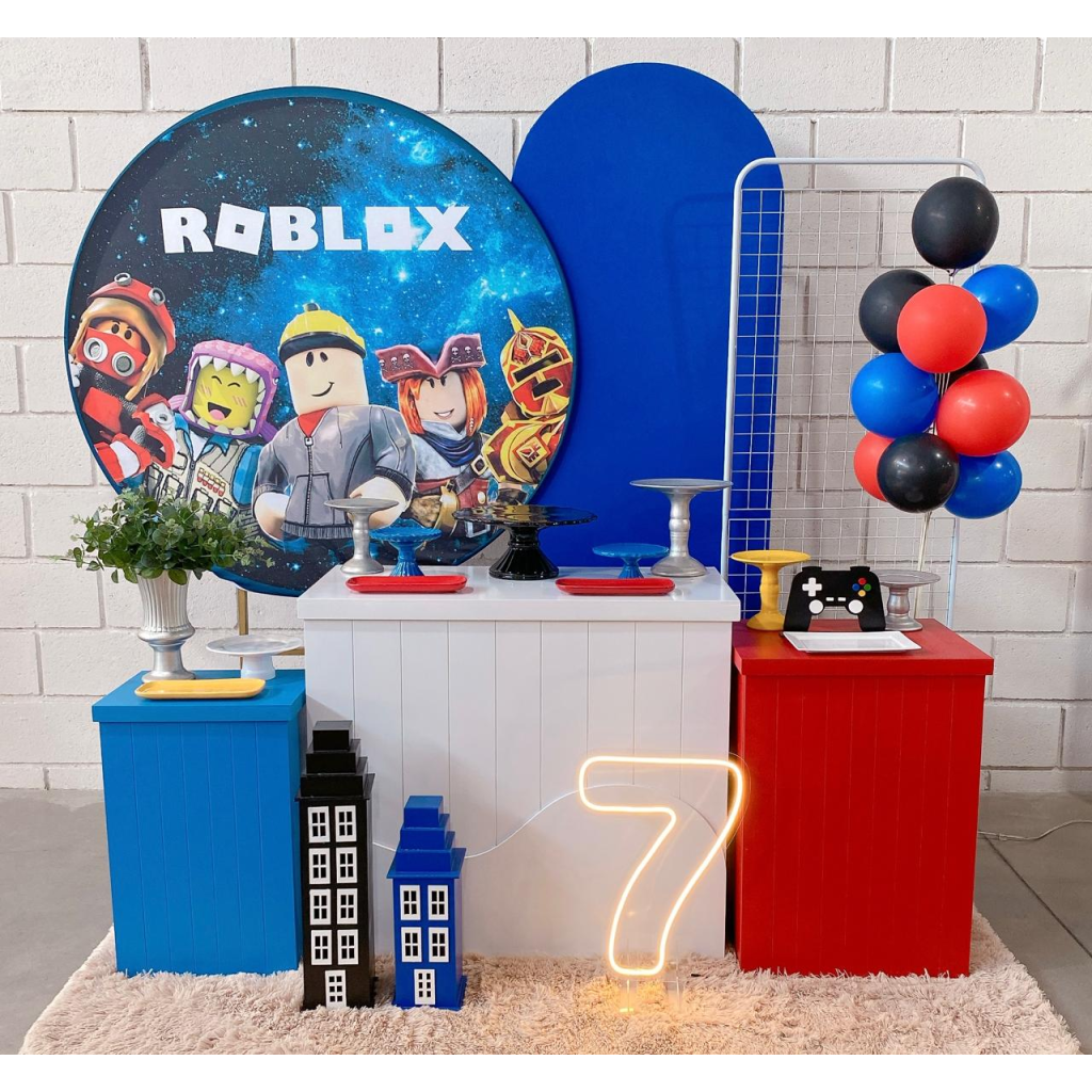 KIT ROBLOX MESA BALCÃO ONDA BRANCA