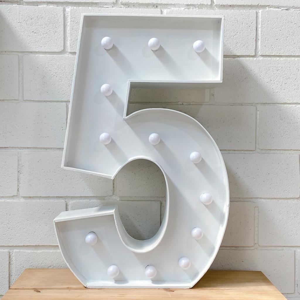 NÚMERO 5 DE LÂMPADAS DE CHÃO 1 METRO DE ALTURA