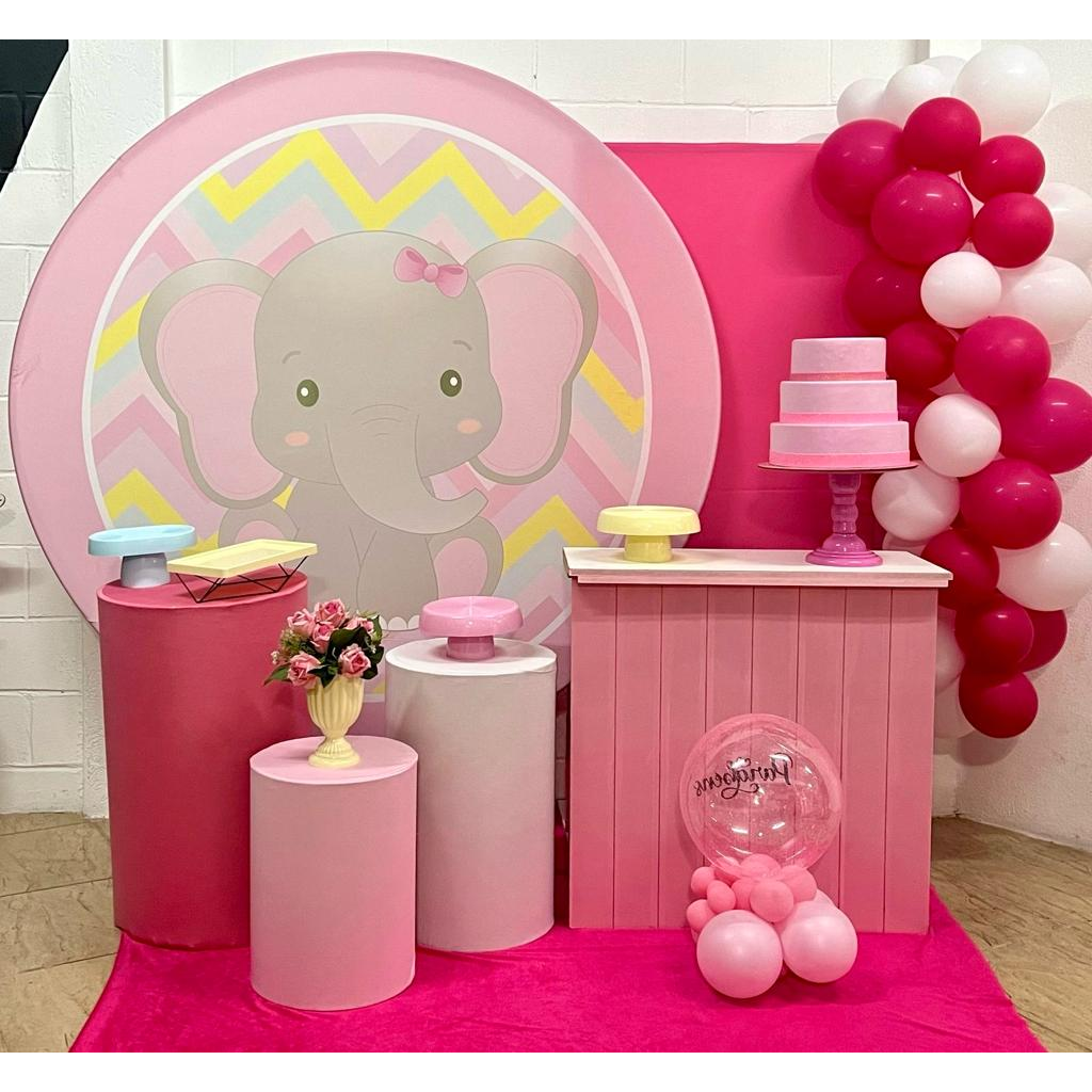 ELEFANTINHO ROSA 3 PAINEL 1,80M (MODELO 2)