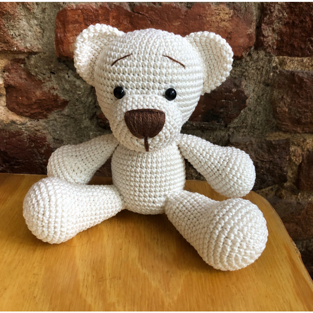 URSO BRANCO CROCHÊ