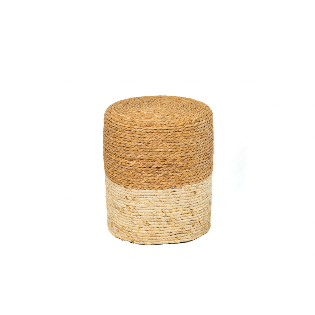 PUFF BALI EM FIBRA NATURAL( SEAGRASS)